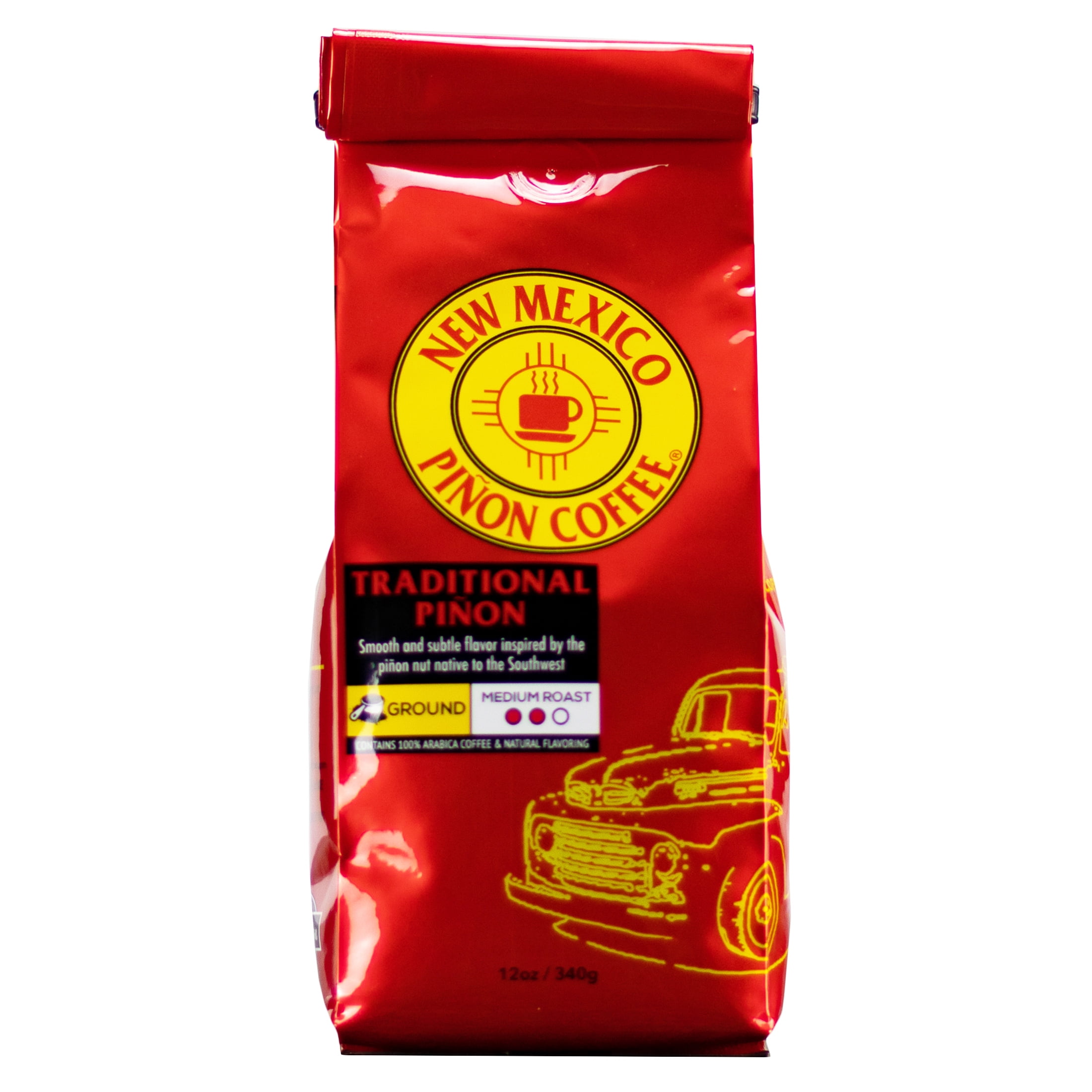 New Mexico Piñon Coffee Traditional Piñon Coffee, Medium Roast, Ground ...
