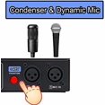 Microphone Preamp Mic Booster 4 Input Max 65db DI Box with 48V Phantom ...