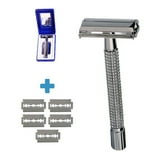 Men’s Classic Double Edge Long Handle Shaver with Adjustable Safety ...