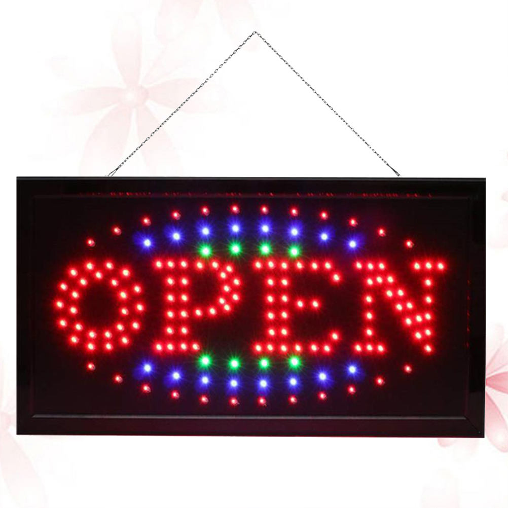Hanging LED Open Sign High Visibility Advertising Board Flashing ...