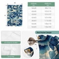 Blue Peonies Tie Up Curtains for Window, Thermal Insulated Balloon ...