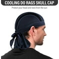 3 Pack Cooling Skull Cap Helmet Liner Sweat Wicking Cycling Running Hat ...