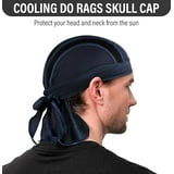 3 Pack Cooling Skull Cap Helmet Liner Sweat Wicking Cycling Running Hat ...