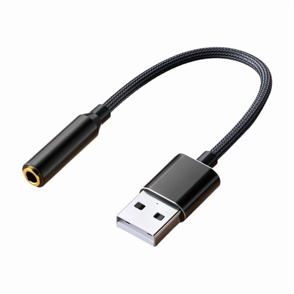 DuKabel USB to 3.5mm Jack Audio Adapter, TRRS Mic-Supported Sound Card ...