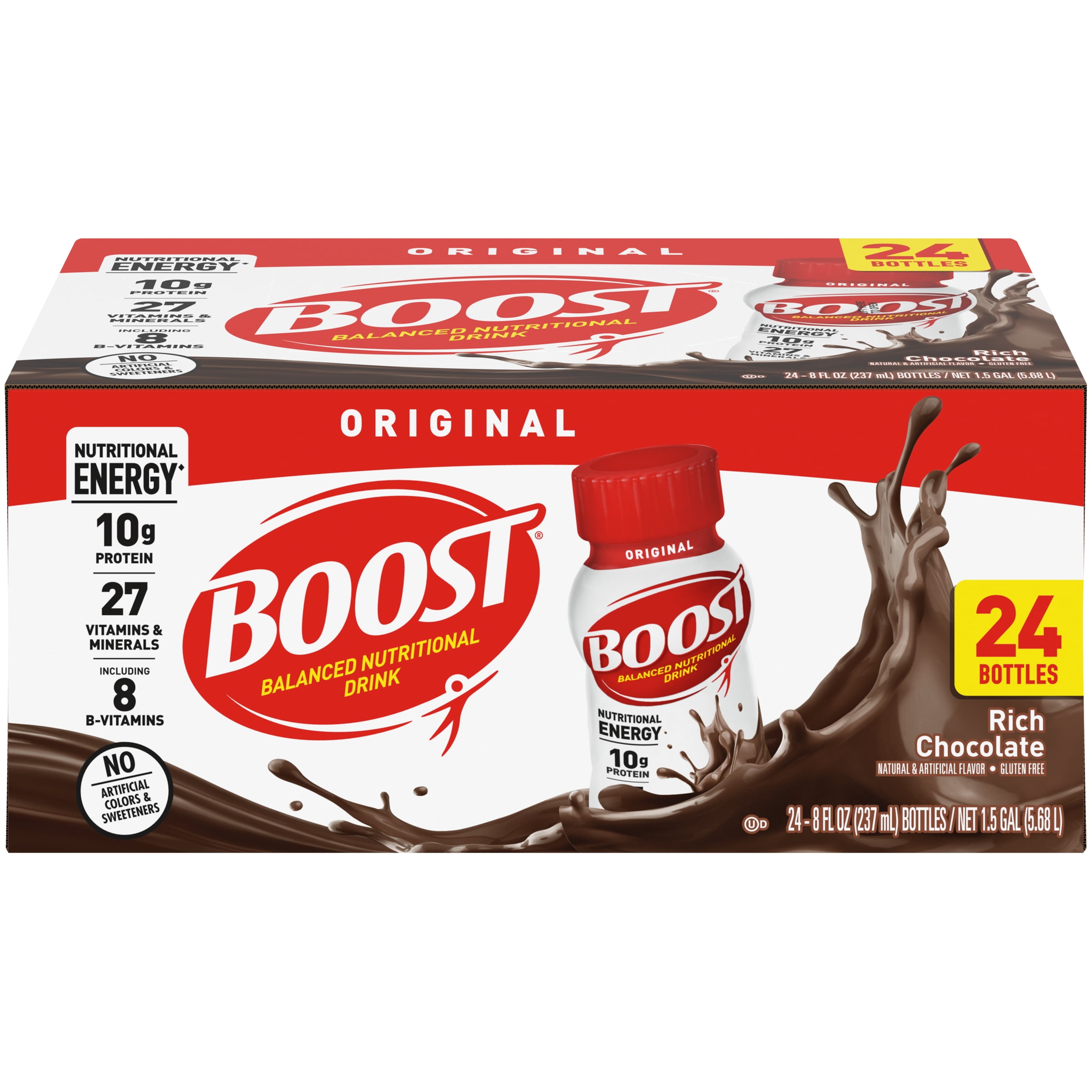 BOOST Original Ready to Drink Nutritional Drink, Rich Chocolate ...