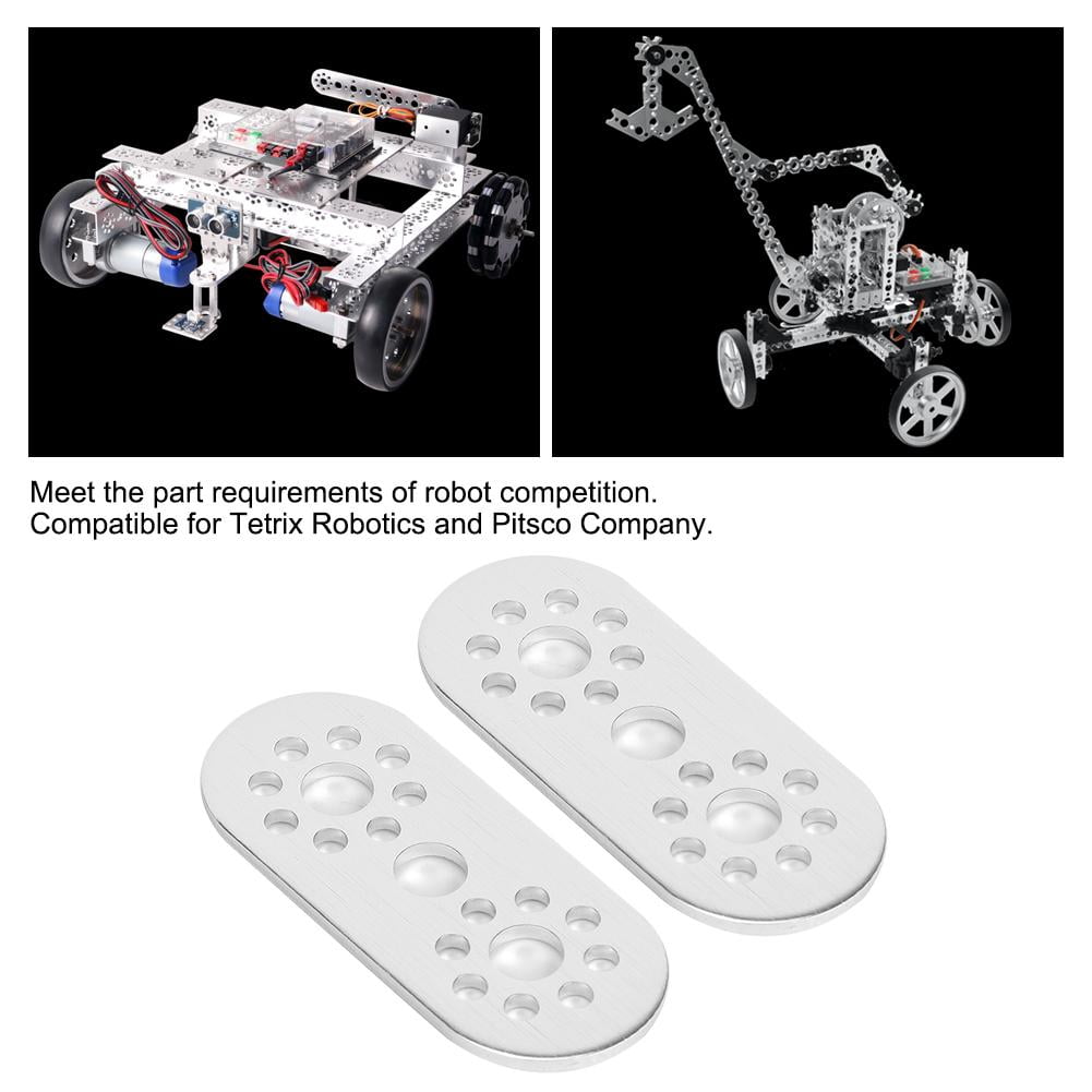 Buy Tebru 2pcs 3 Hole Aluminum Plate for Pitsco Tetrix Robotics ...