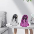 7" Halloween Disco Ghost Tabletop Decor, Glitter Sign Halloween Tiered ...