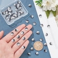 1 Box 50Pcs Natural Freshwater Shell Printed Beads Yin Yang Pattern ...
