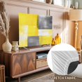 Abstract Yellow Gary Paint TV Dust Cover 43 Inch, Retro Mottled Oil ...