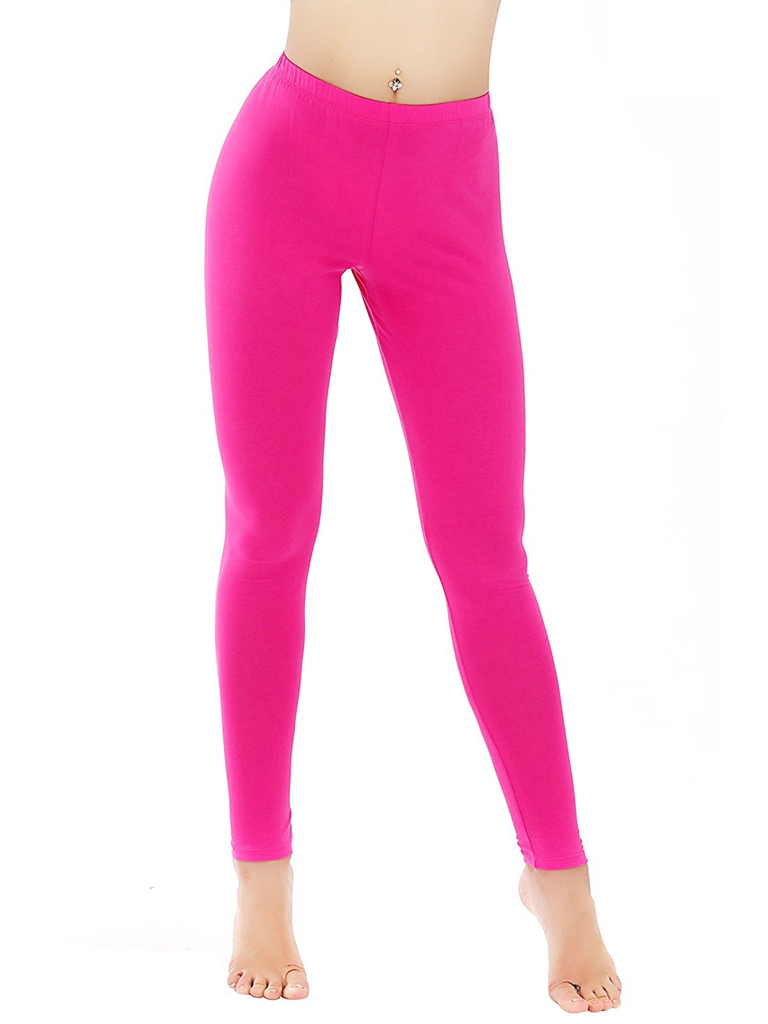 SAYFUT Womens Juniors' Stretch Leggings Fluorescent Colors Tights ...