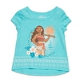 Disney Princess Moana Print T Shirt Tulle Mesh Skirt Outfit Set ...