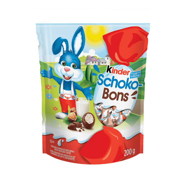 Kinder Schokobons, Fine Milk Chocolate Pieces with a Milky and Hazelnut ...