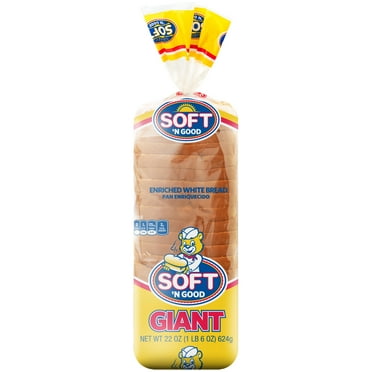 Sunbeam Giant White Bread Loaf, 22 oz, 22 Count - Walmart.com