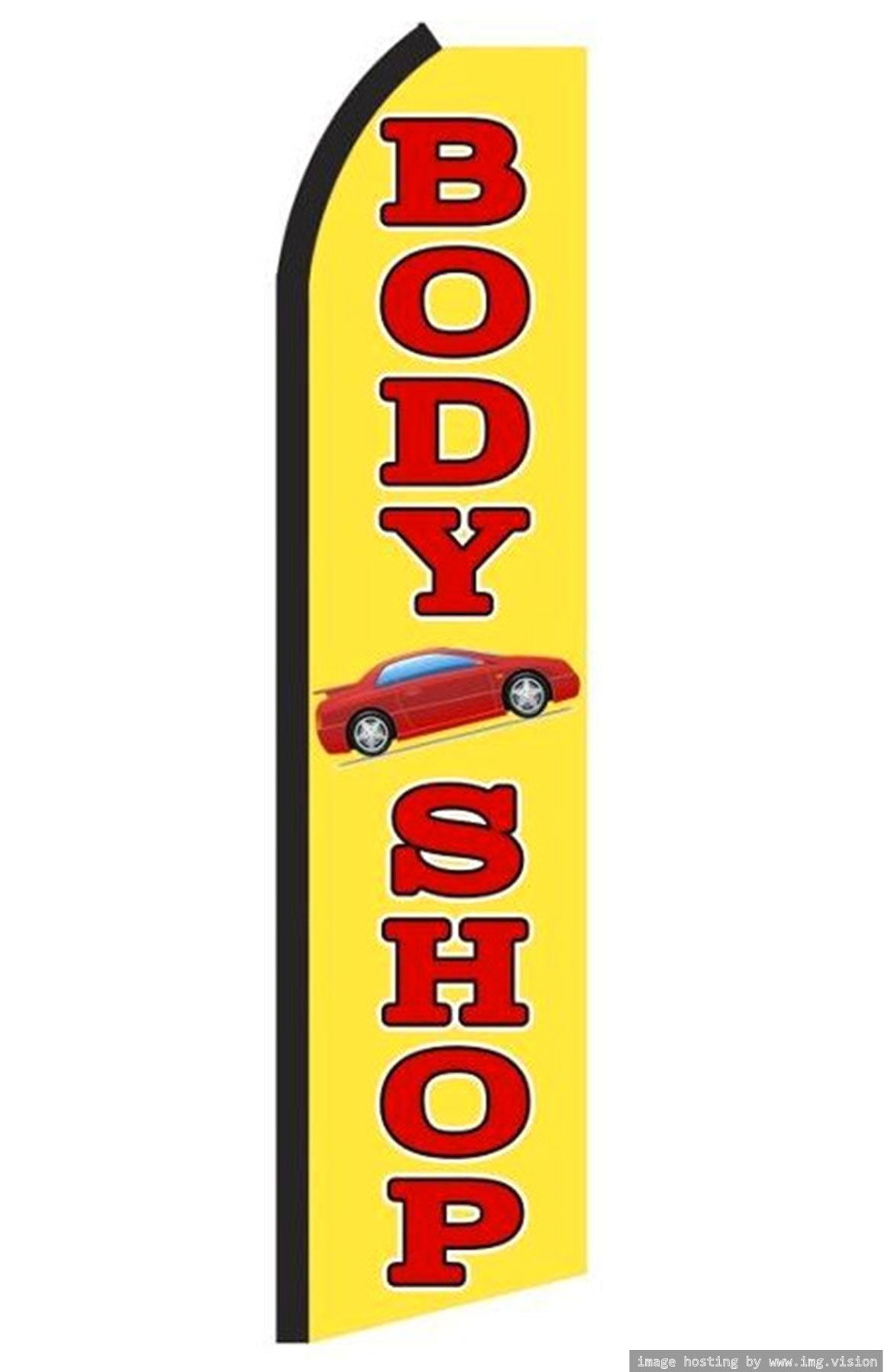 Body Shop Swooper Flag (Hardware Not Included) |Advertisement /Business ...