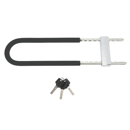 U Lock Stainless Steel Heavy Duty Anti Theft U Shaped Lock with 3 Keys ...