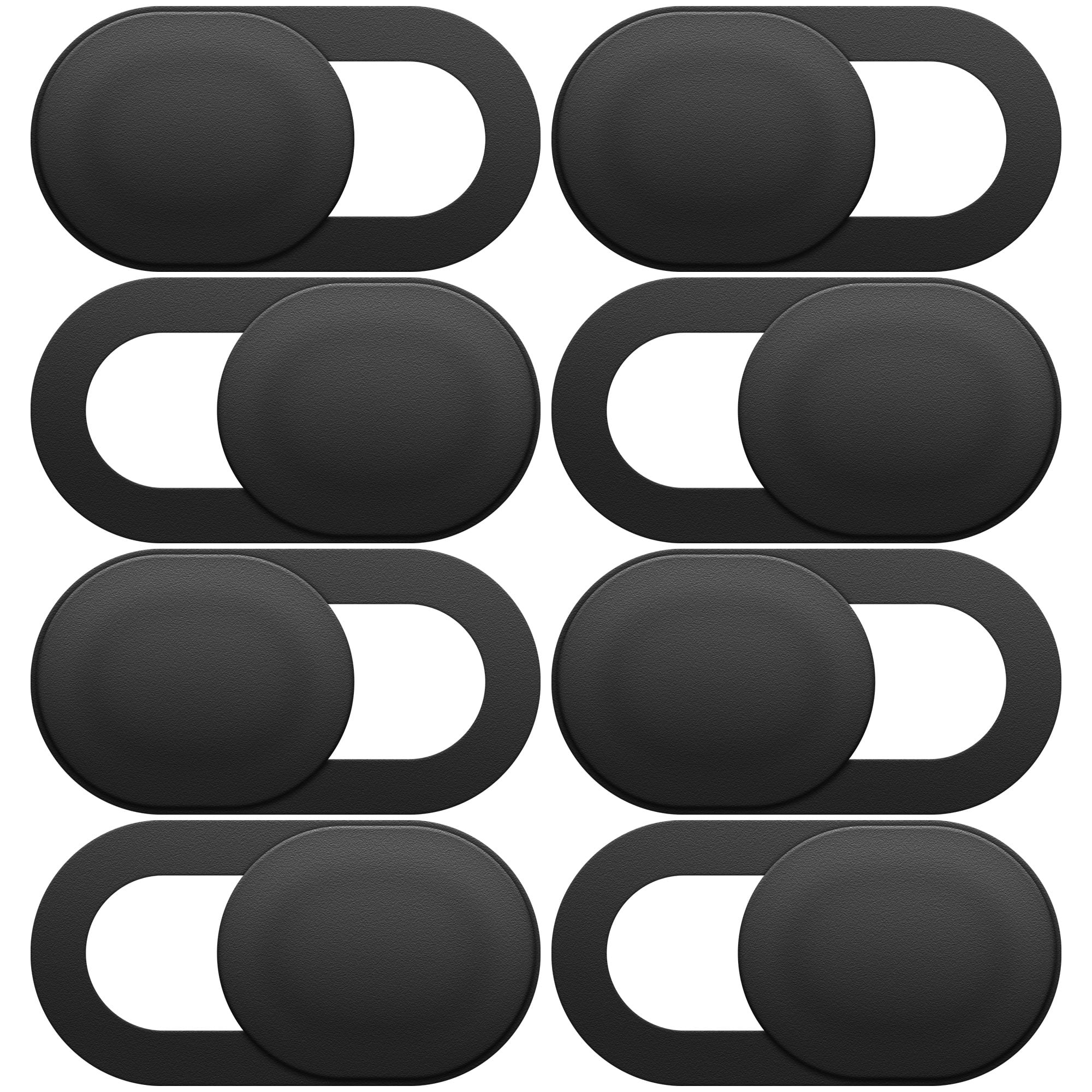 Laptop Camera Cover Slides 8 PK, Black ABS Webcam Privacy Slider by ...