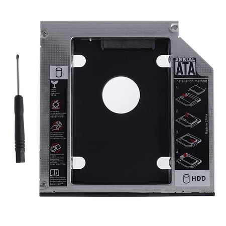 Destyer Aluminum Notebook DVD-RW Tray 12.7MM SATA DVD Carrier Mobile Computer Laptop HDD Tray ...