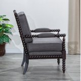 DTY Indoor Living Silverthorne Spindle Chair Espresso/Charcoal ...