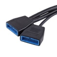 USB 19-Pin Header Extension Cable 1 to 2 Double Ports Ultra Durable for ...