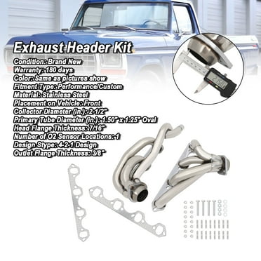 Hedman 89300 Header Dump - 65-83 6CYL FORD P U 2WD Hedders; Exhaust ...