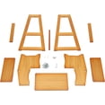 Folding Library Ladder Chair, 3-Step Stool Stepladders Lightweight ...