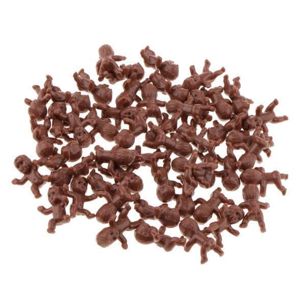 8x 50 Unids/set Adorables Mini Muñecas de Plástico para Niños Recién ...