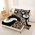 Castle Fairy Leopard Print Billiards Bed Sheets 4-Piece, Vintage Sport ...