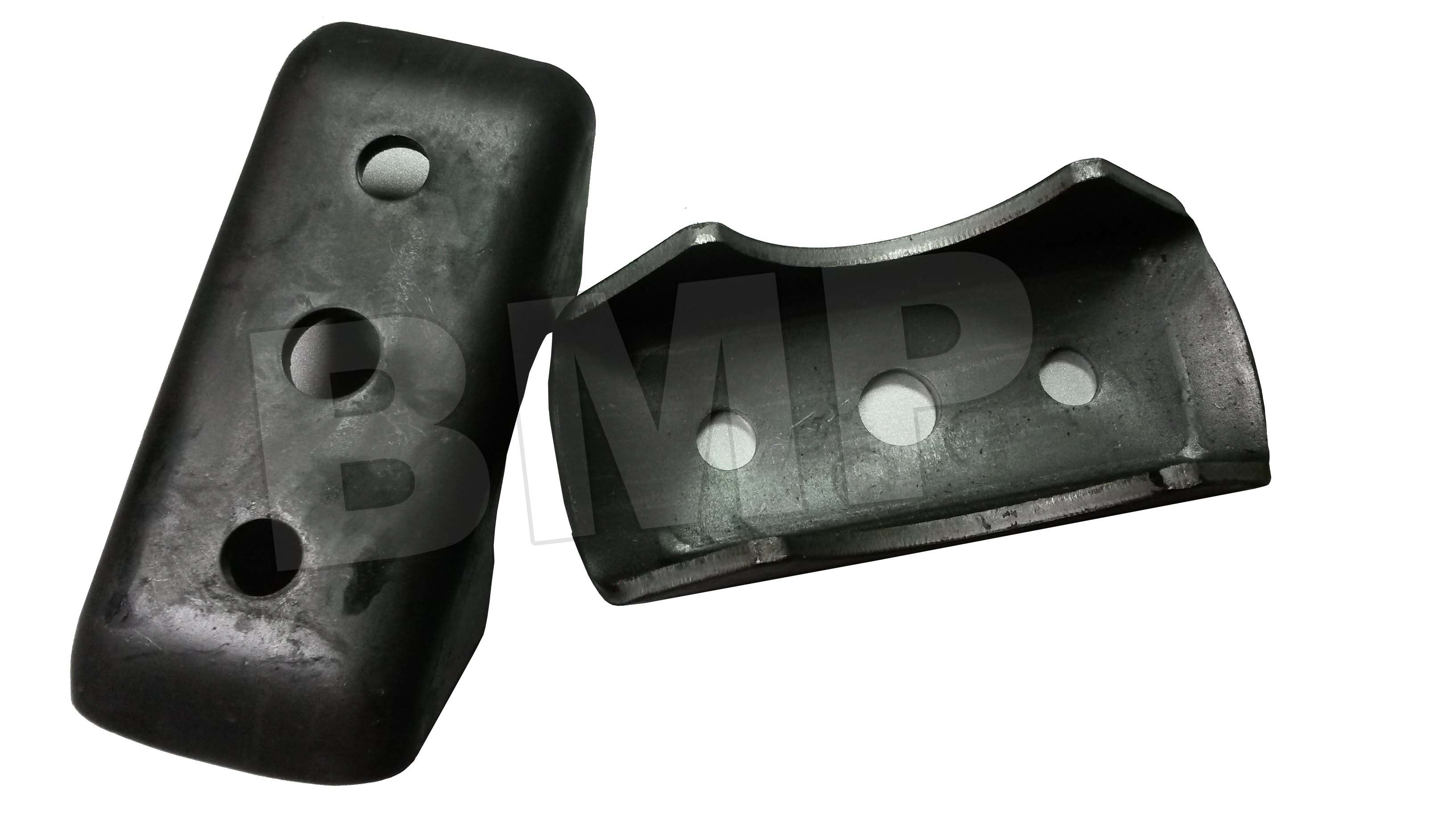 (2) leaf spring perches 3" trailer axle weld on rear end axle housing ...