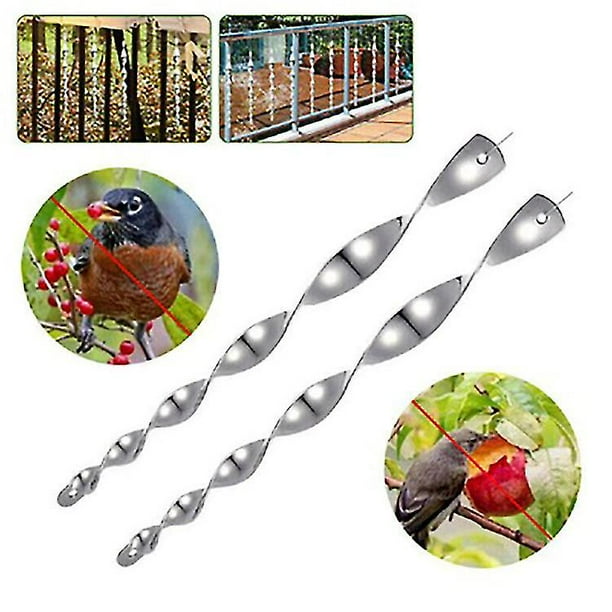12 Pieces Bird Repellents, Reflective Repellents Bird Scarer, Spiral ...