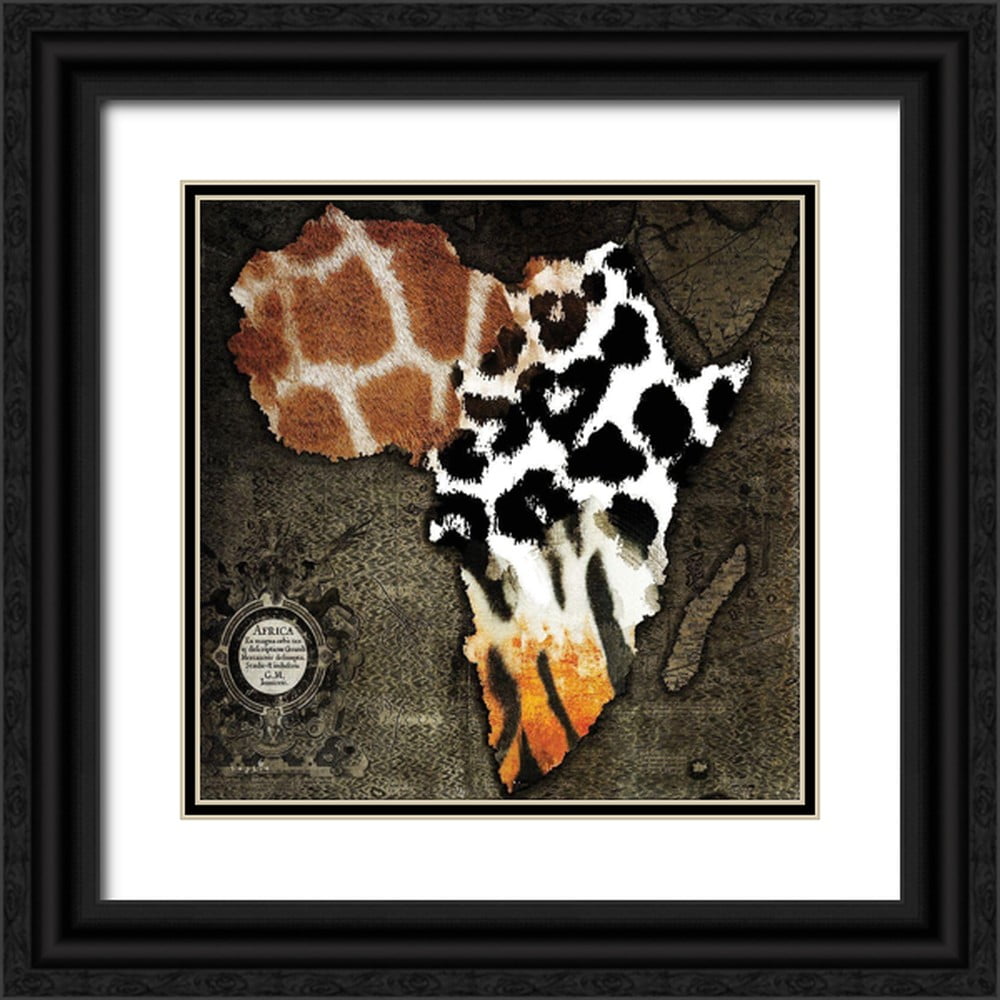 Sophie 6 12x12 Black Ornate Wood Framed with Double Matting Museum Art ...