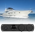 4-Way Marine Control Panel With USB Ports And LED Power Meter For Boats ...