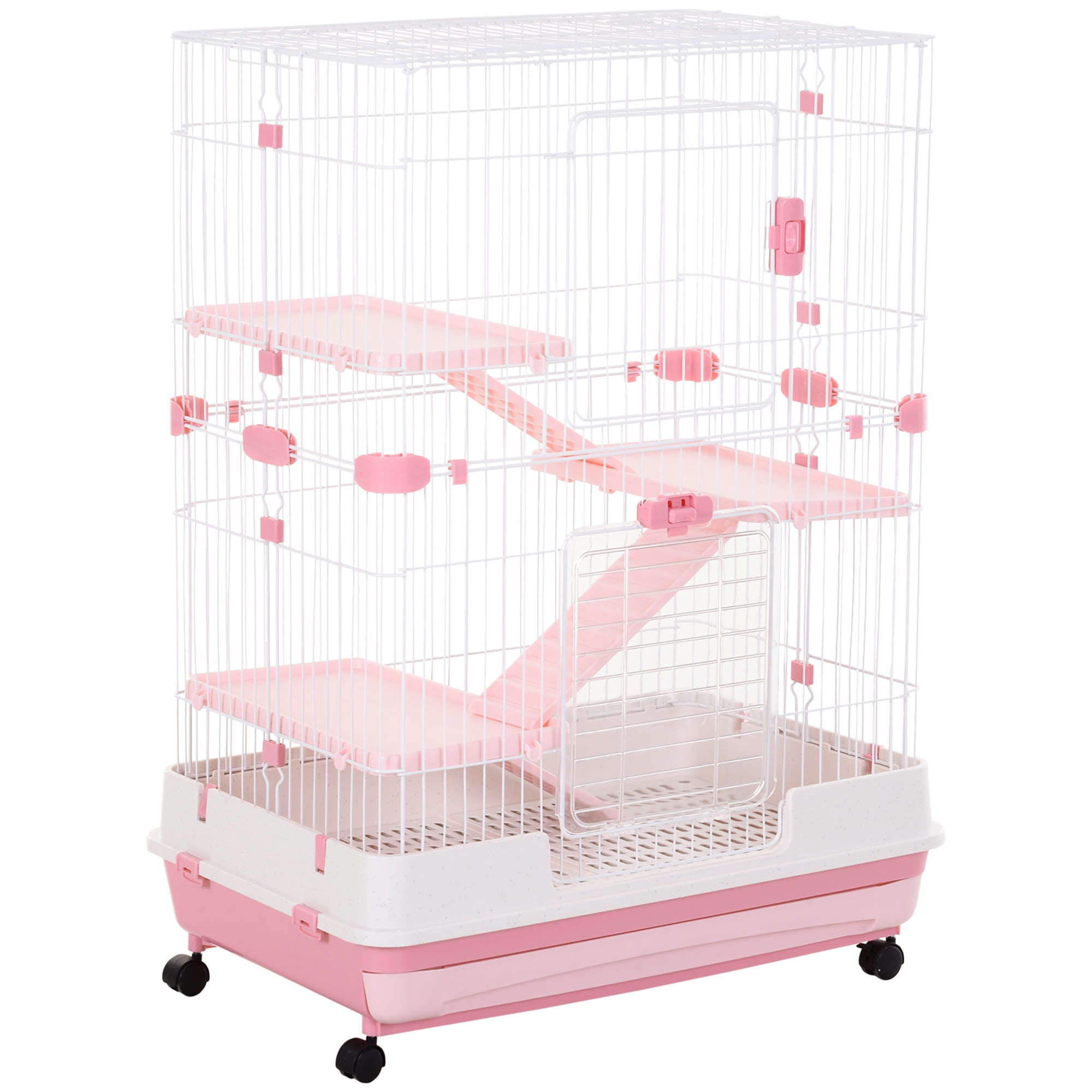 Click here for Pawhut 32L 4-Level Small Animal Cage With Universa... prices