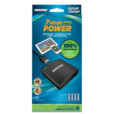 Rayovac 7 Hour Power USB Backup Charger with Micro USB and Batteries ...