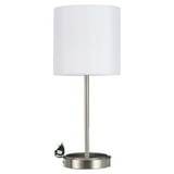 Mainstays Silver Grab and Go Stick Lamp with USB Port for Small Tables ...