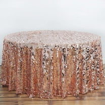 Efavormart 120" Big Payette Sparkly SEQUIN Round Tablecloth For Wedding Banquet Party - Blush ...