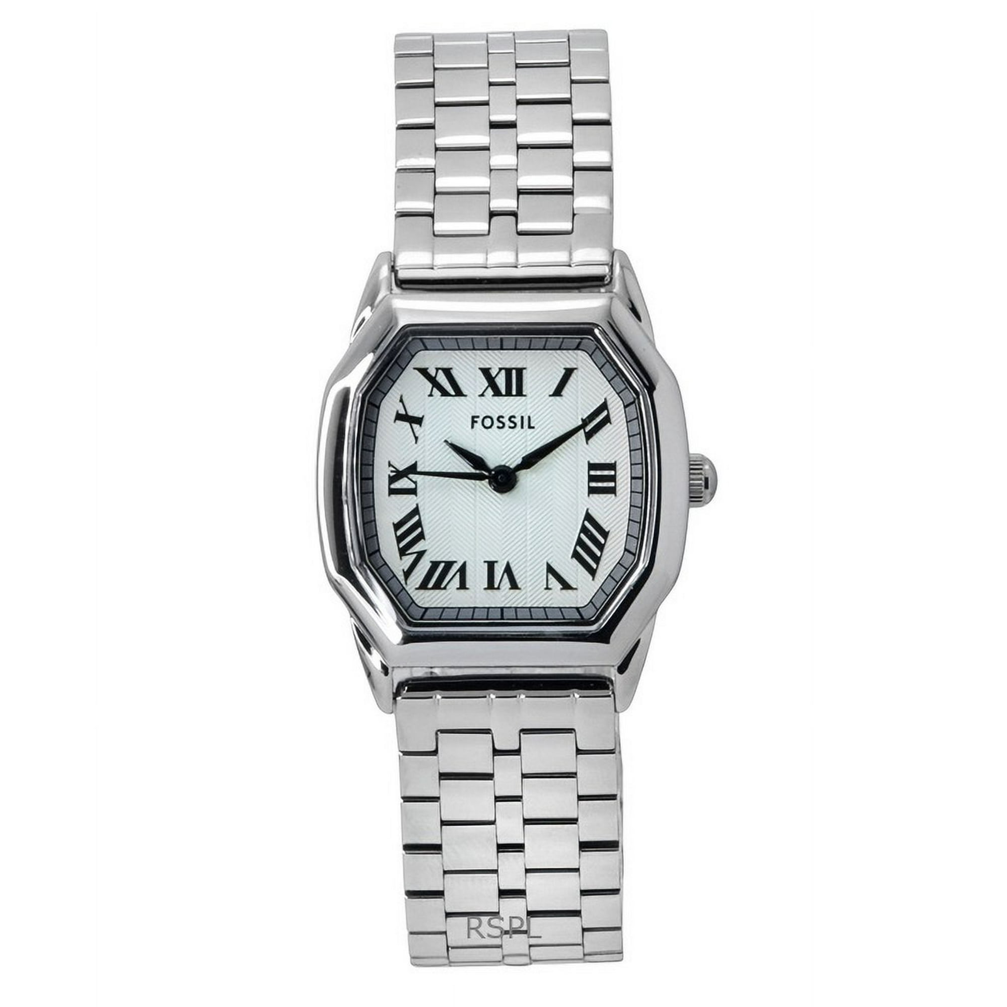 Click here for Fossil Harlow Stainless Steel Cream Dial Quartz Es... prices