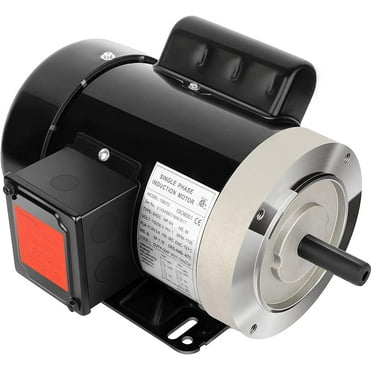 New 3 HP Compressor Duty Electric Motor, 3450 RPM, 56 Frame, 5/8" Shaft Diameter, 230 Volt ...