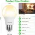 A19 LED Light Bulbs, 40 Watt Equivalent LED Bulbs, Soft White 2700K ...