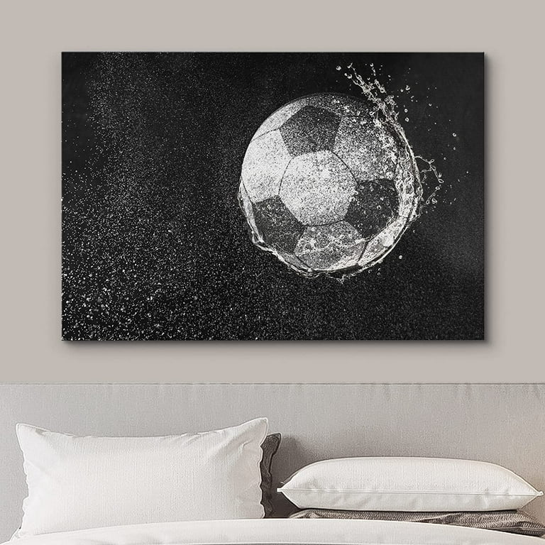 Soccer Ball Black And White Photography