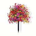 105 Pcs Artificial Violet Flowers with Ground Plugs - Lifelike Silk ...