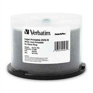 100 PC PlexDisc 16X 4.7 GB DVD-R White Inkjet Hub Printable Disc 632 ...