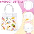 ANHXN Ice Cream Gift Bags PVC with Handles Clear Reusable Totes for Ice ...
