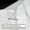 TUWAFE Collar Extenders 6Pcs Neck Button Extender Elastic Extenders for ...