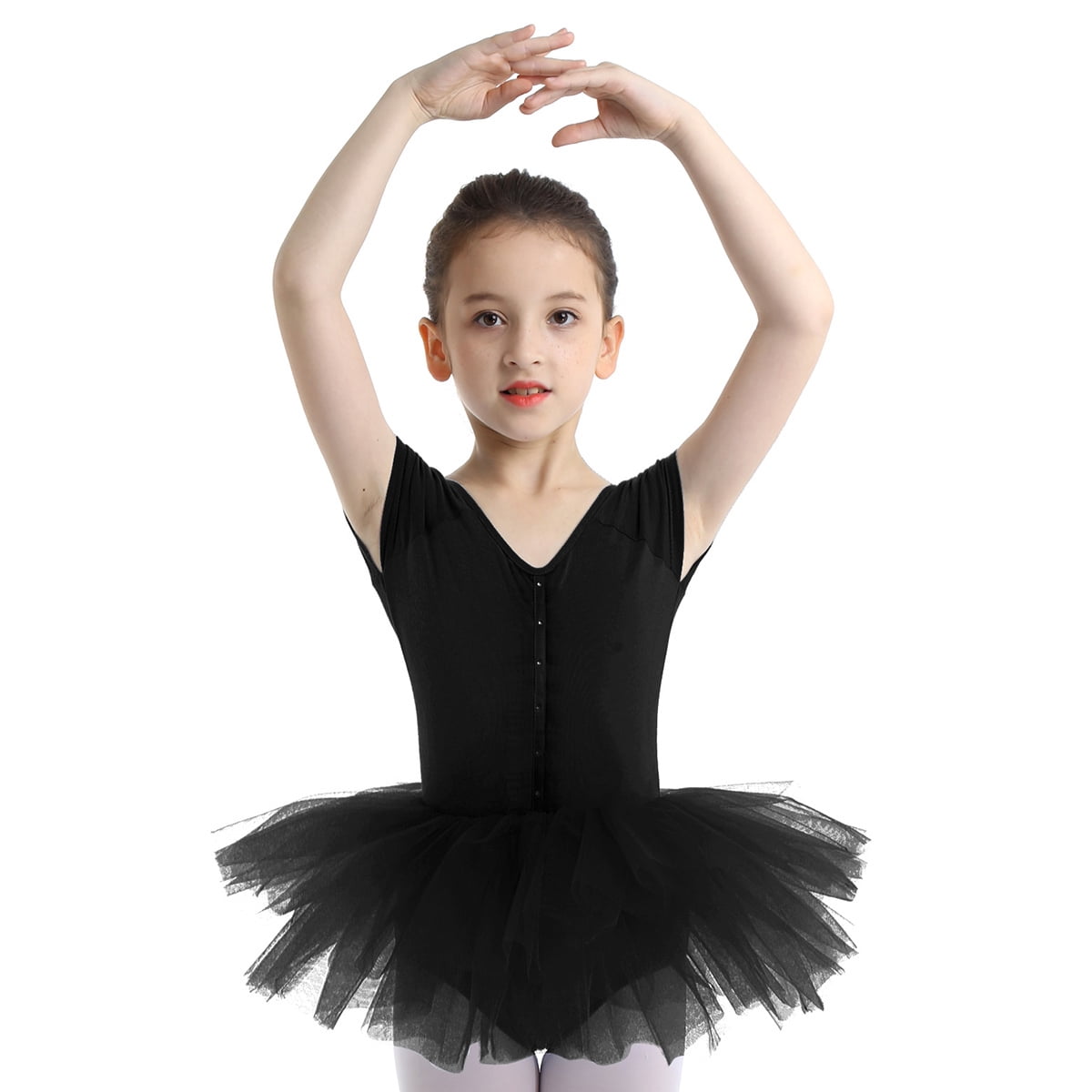 MSemis Kids Girls V Back Front Lined Tank Leotard Tutu Skirts - Walmart.com