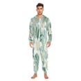 1-Pack Onesie Adult Hooded Pajamas, Soft Fleece Full Zip One Piece ...