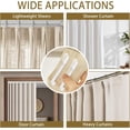 150 Pack Plastic Curtain Hooks, 3.54 Inch Pinch Pleat Hooks, Adjustable ...