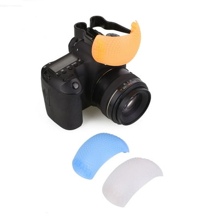 3 Color Camera Flash Diffusers Universal DSLR Puffer Pop-Up Universal ...