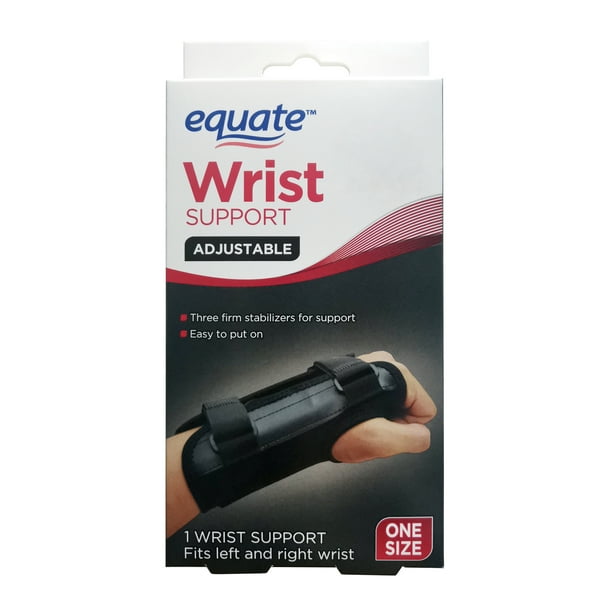 Equate Adjustable Wrist Support, Black, One Size - Walmart.com