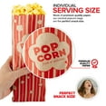 2 oz Bulk Pack of 100 Large Retro-Styled Grease-Resistant Paper Popcorn ...