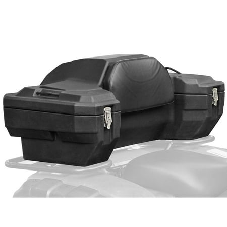 Lockable Hard Sided Rear ATV Storage Box with a Comfortable Padded ...